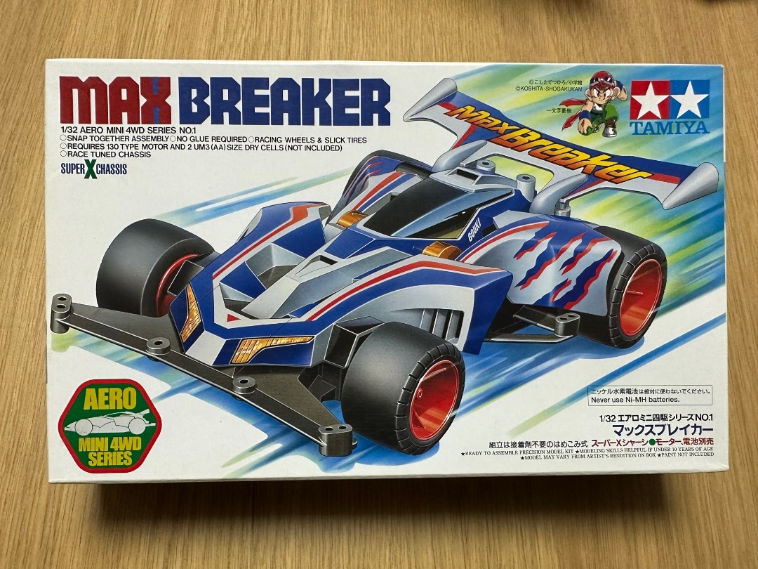 Tamiya 19601 1/32 Mini 4WD Max Breaker (Super X Chassis), 興趣及遊戲, 玩具 ...