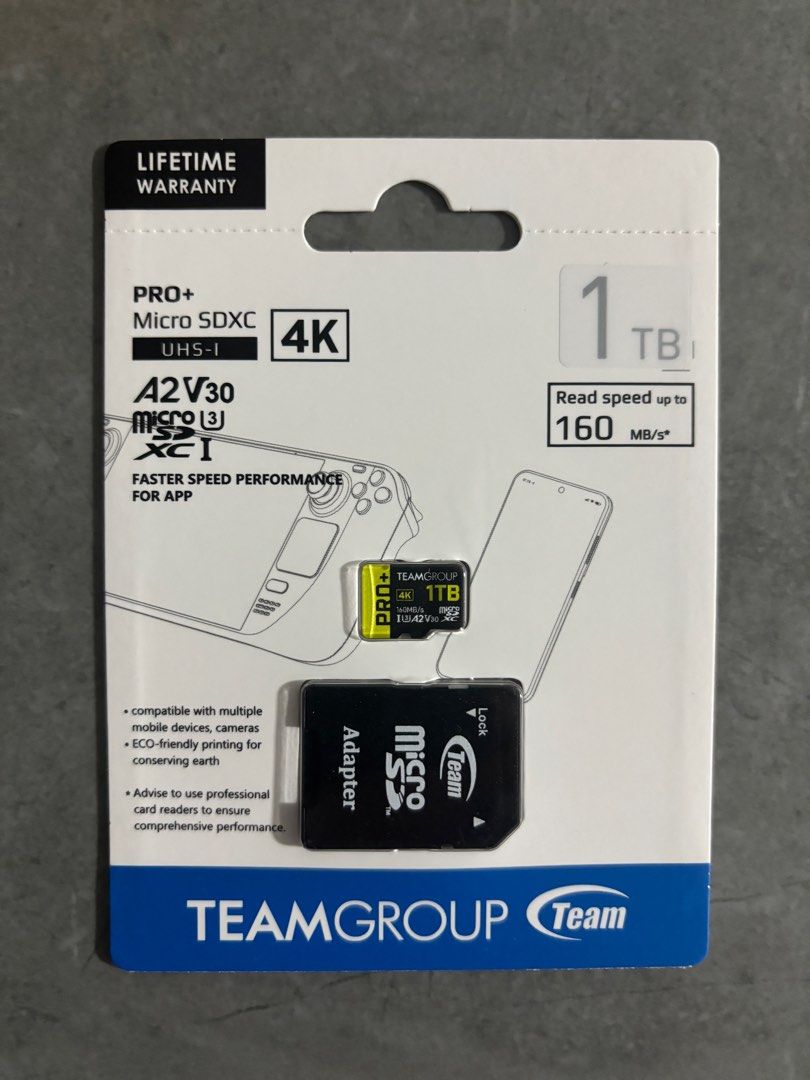 TeamGroup Pro+ 1TB Micro SD Card, Mobile Phones & Gadgets, Mobile ...