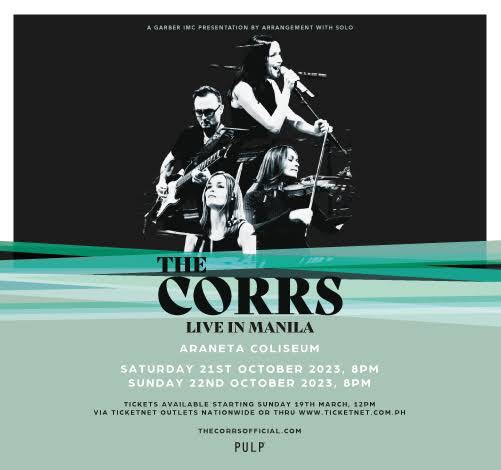 The Corrs live in Manila Oct 22 Sun 8pm, Tickets & Vouchers, Event ...