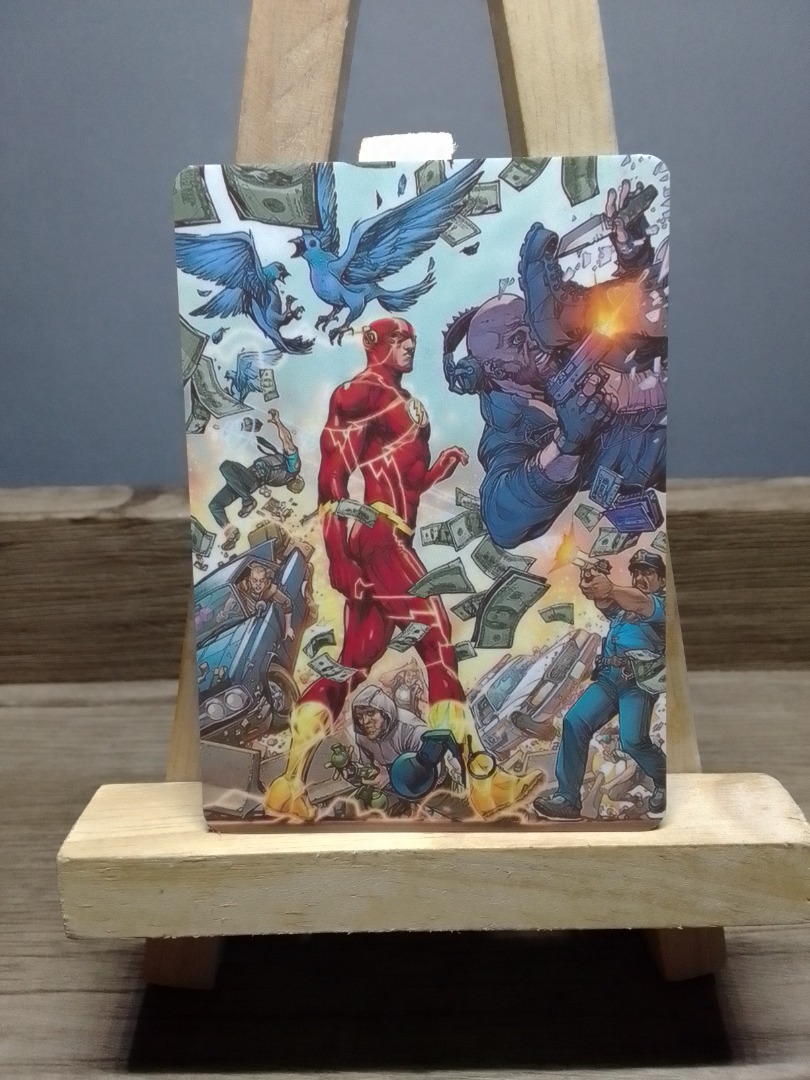 THE FLASH RUNNING SCARED DC ART CARD - CUSTOM, Hobbies & Toys, Toys ...