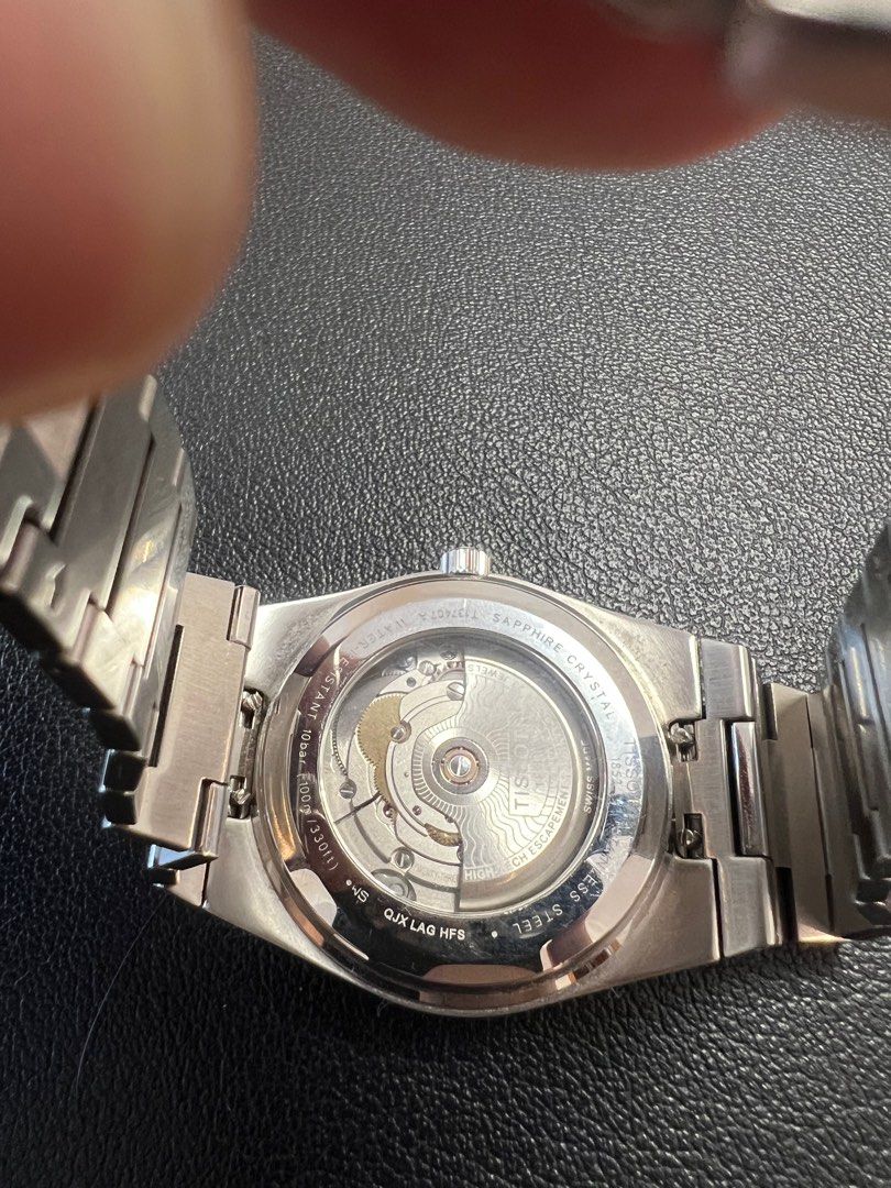 Tissot PRX AUTO GREEN DIAL, 名牌, 手錶 - Carousell
