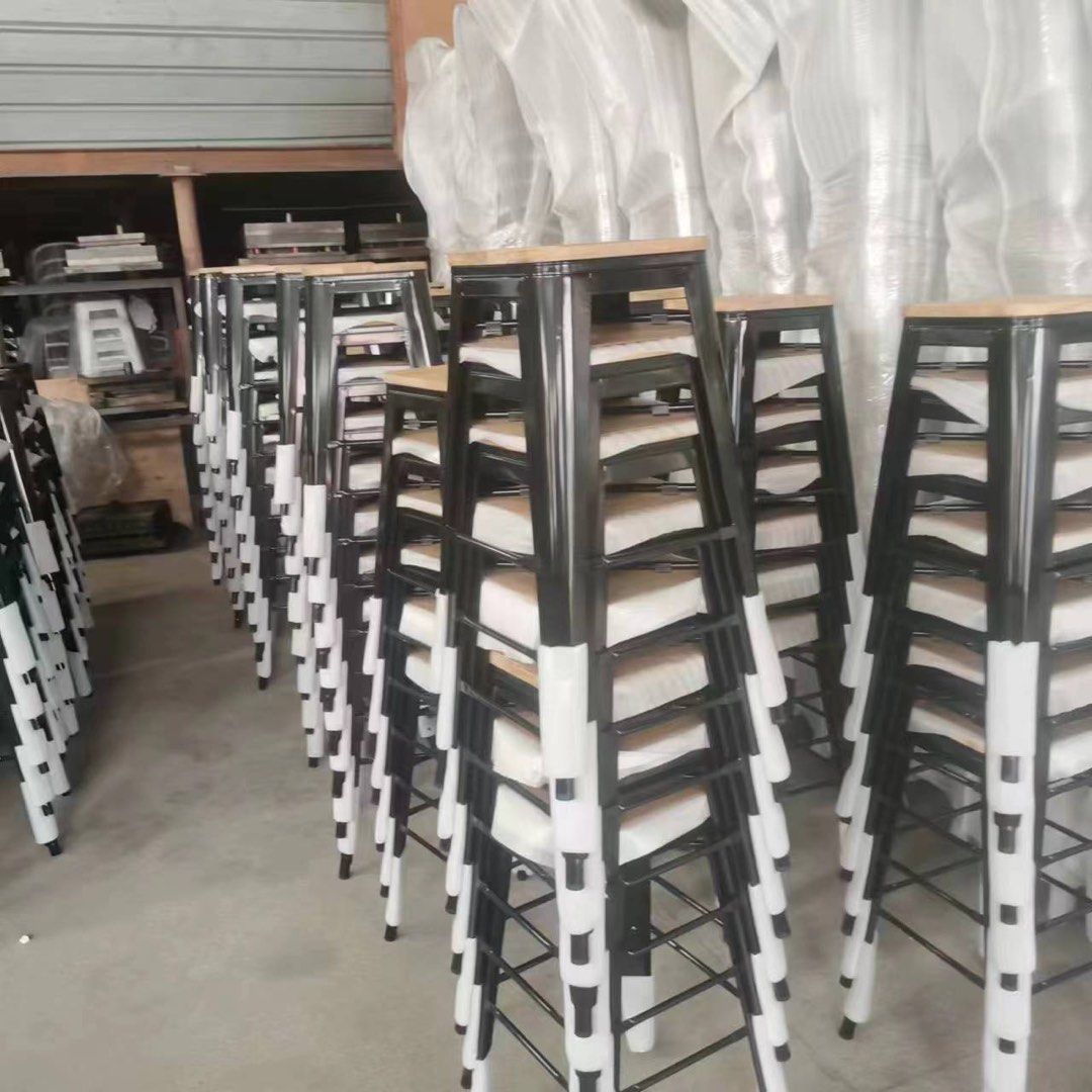 Tolix/Industrial Metal High Chair, Furniture & Home Living, Furniture ...