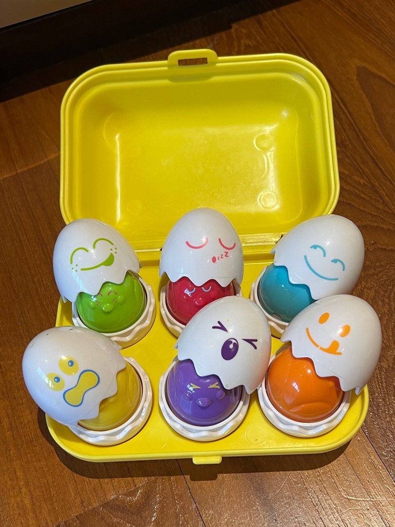 Tomy Sorting Eggs in a Carton, Hobbies & Toys, Toys & Games on Carousell
