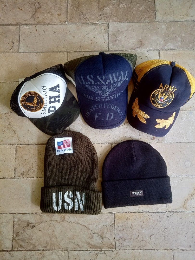 Topi army usn alpha industries avirex not machanics cap not workcap ...