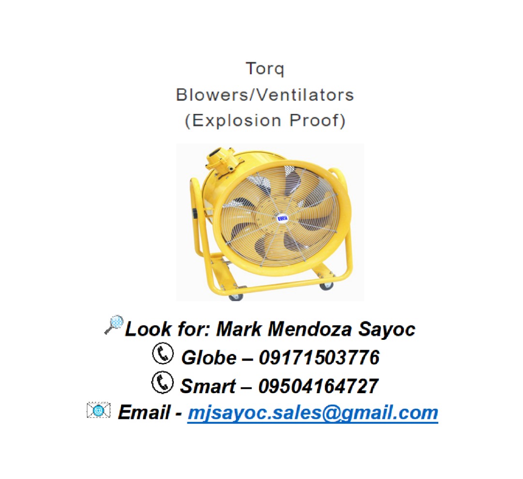 Torq Blowers/Ventilators (Explosion Proof), Commercial & Industrial ...