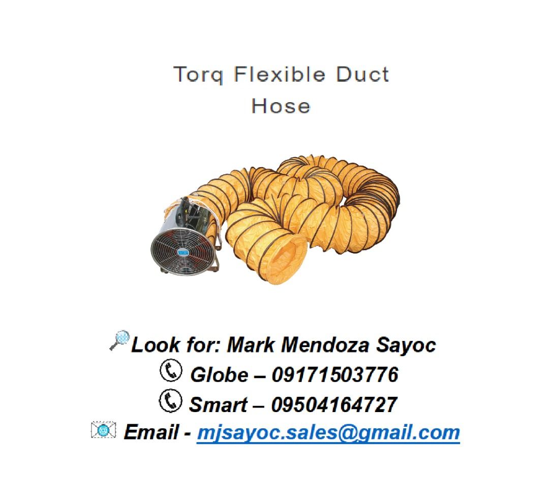 Torq Flexible Duct Hose, Commercial & Industrial, Construction Tools ...