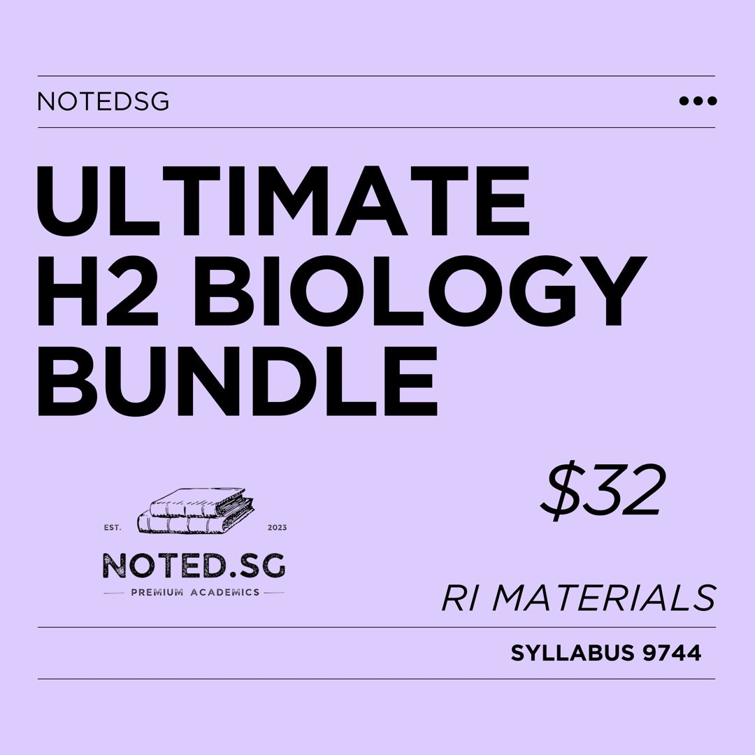 [Ultimate Bundle] RI H2 Biology (WITH BONUS CONTENT), Hobbies & Toys ...