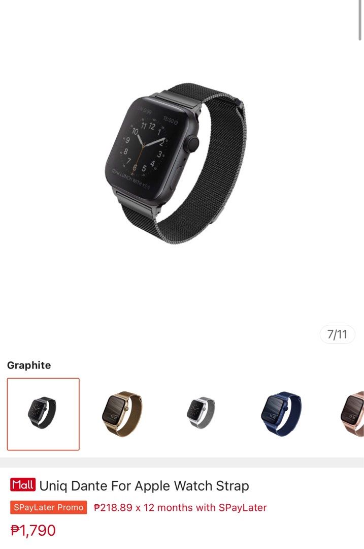 UNIQ DANTE APPLE WATCH STRAP (ORIGINAL), Women's Fashion, Watches ...