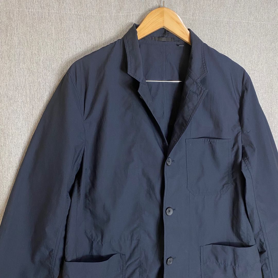 Uniqlo - Navy Jacket, Men's Fashion, Activewear on Carousell