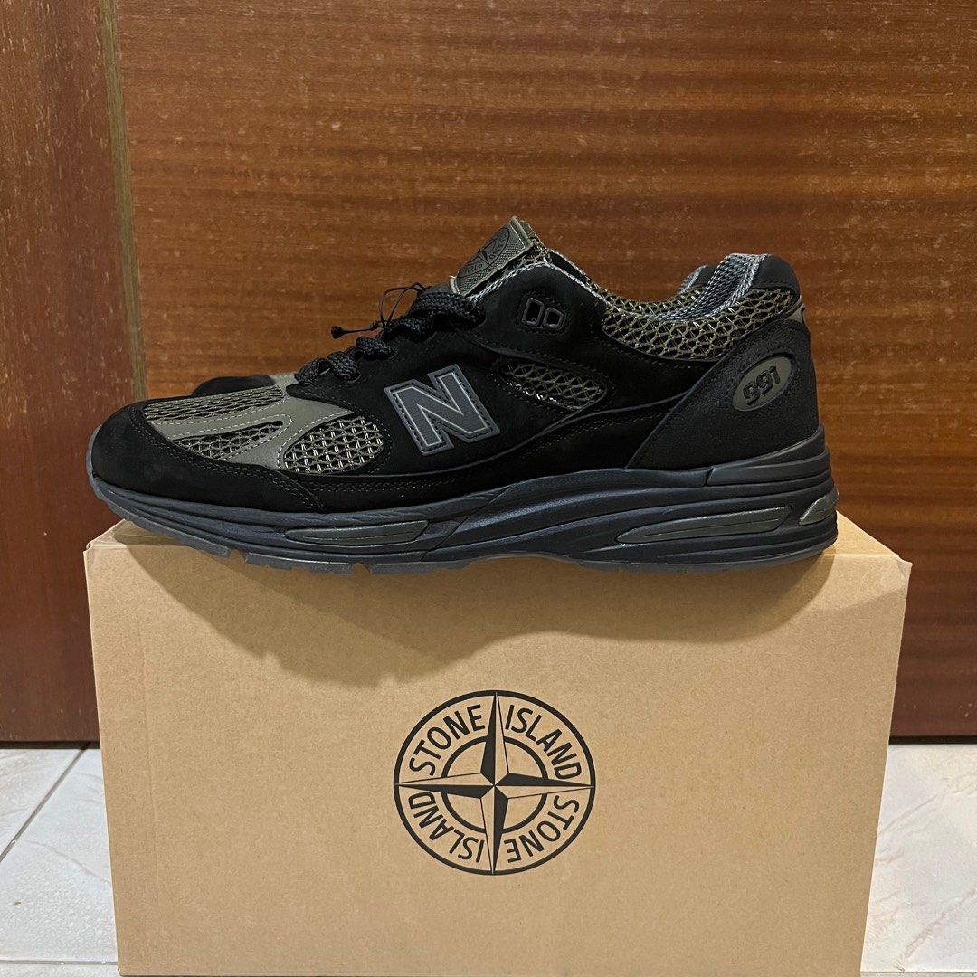 (US12) Stone Island x New Balance made in UK 991v2, Men's Fashion ...