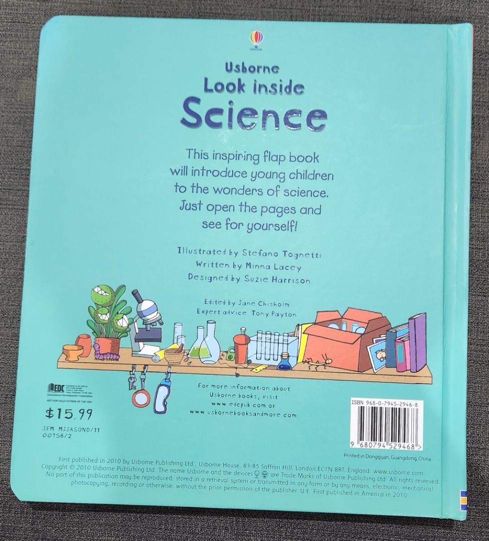 Usborne Look Inside Science Flap Book, Hobbies & Toys, Books ...