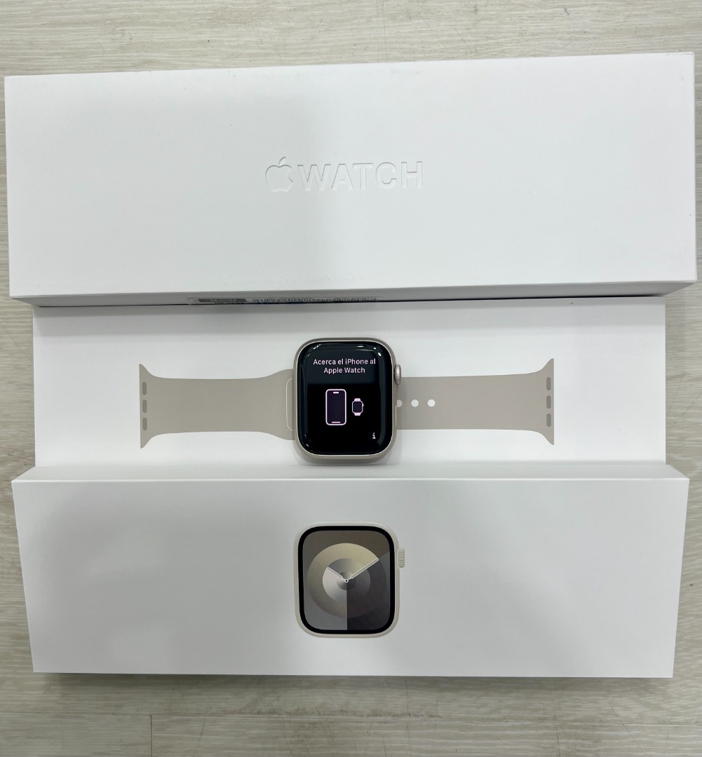 Used Apple Watch Series 9 GPS Aluminum 45mm Starlight [Local], Mobile ...