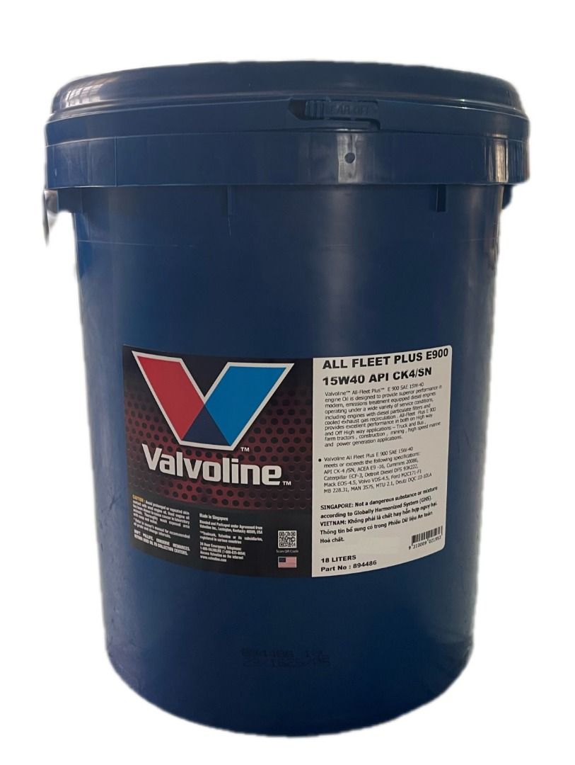 Valvoline Engine Oil-15W40 CK-4 18 Litre Litre All Fleet Plus E900 (894486), Car Accessories ...