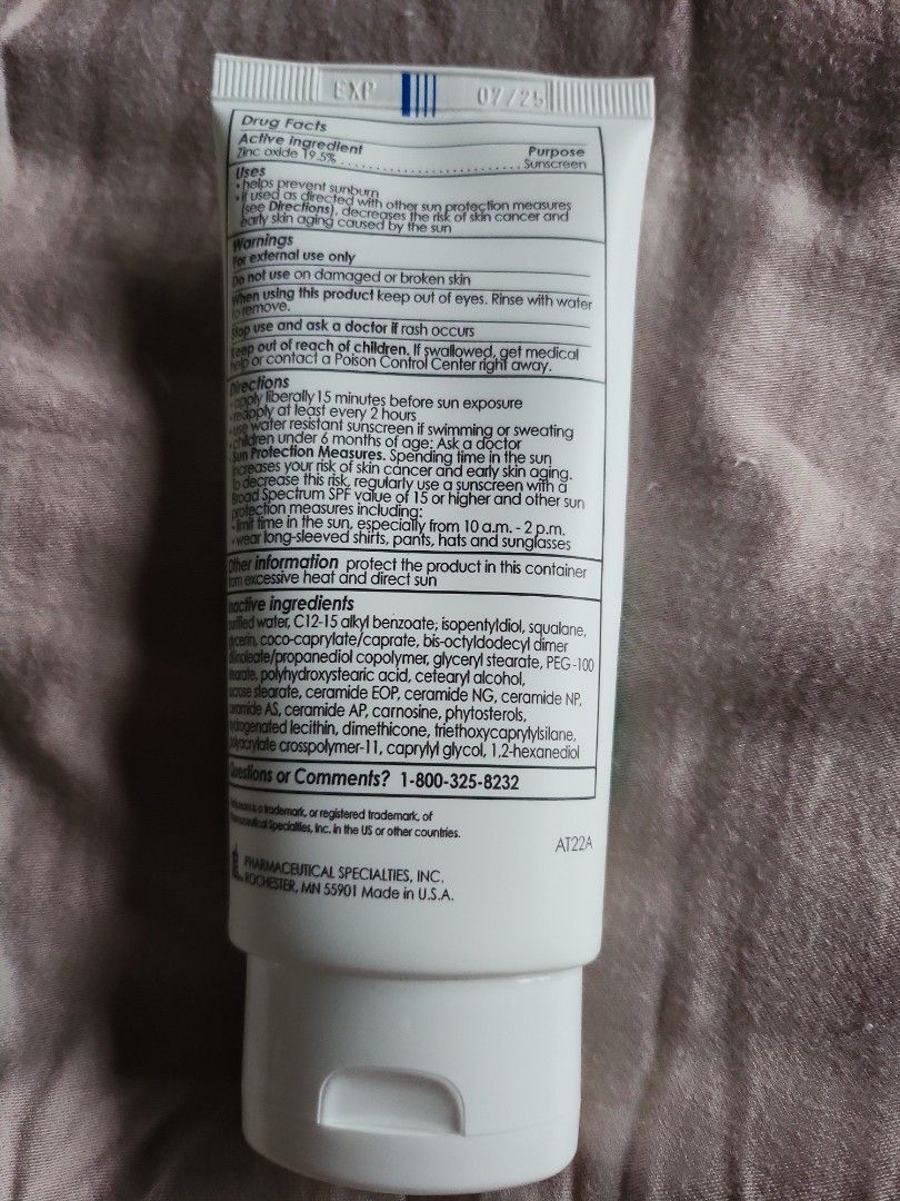 Vanicream Mineral Sunscreen SPF 30, Beauty & Personal Care, Face, Face ...