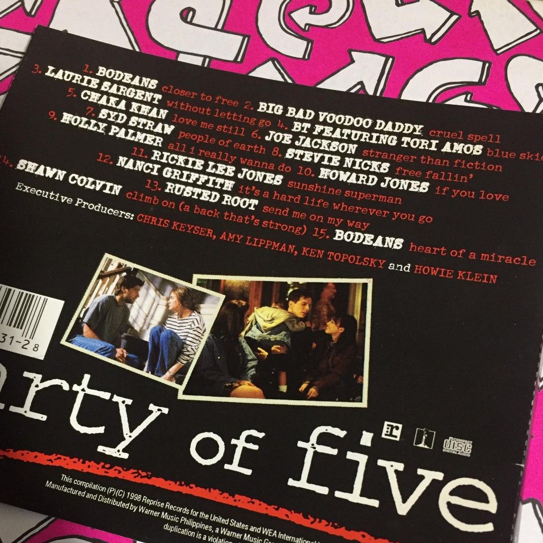 Various Artists CD: Music from Party of Five, Hobbies & Toys, Music ...
