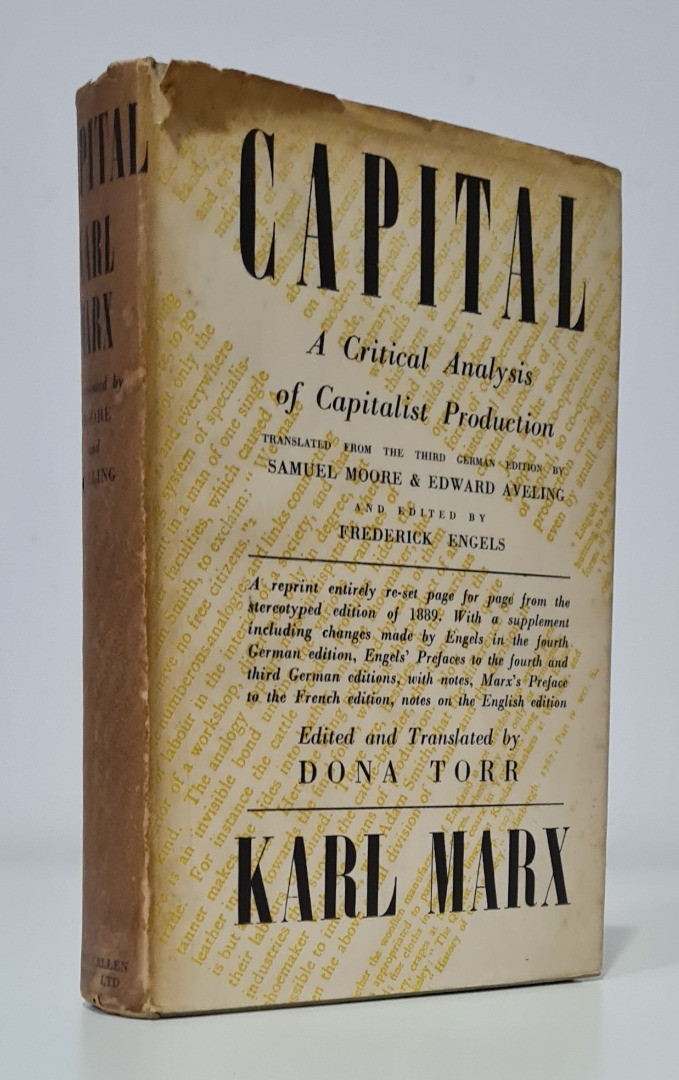 Vintage Hardcover Book : Capital - A Critical Analysis of Capitalist ...