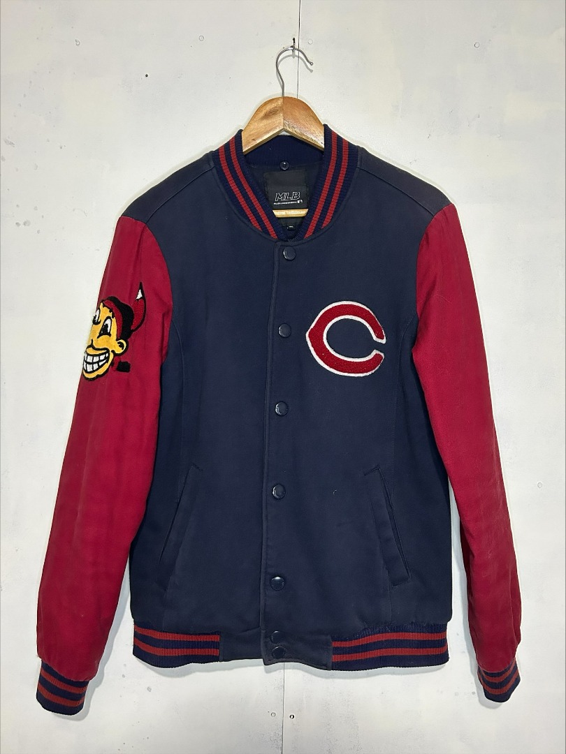 Vintage MLB Varsity Jacket "Cleveland Indians", Men's Fashion, Coats ...
