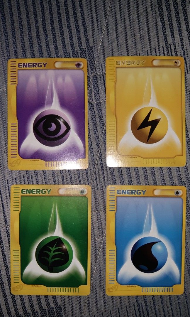 Vintage Pokemon Energies, Hobbies & Toys, Toys & Games on Carousell