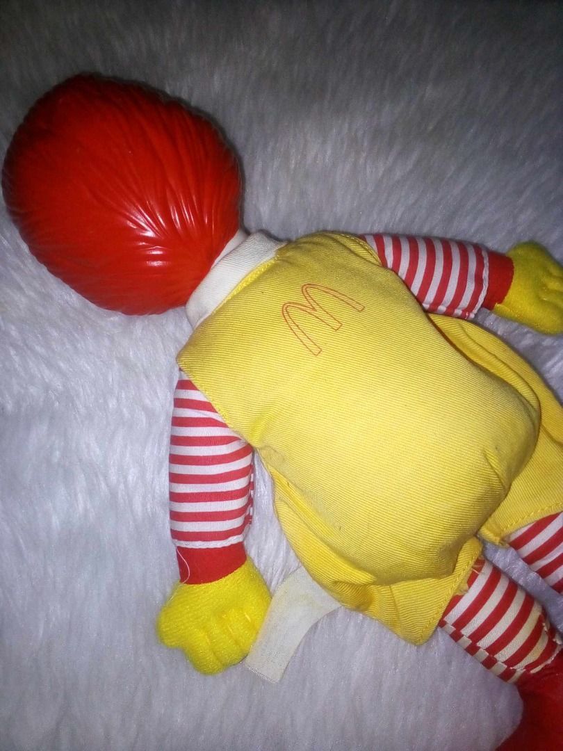 VINTAGE-RONALD MCDONALD DOLL- MCDO STUFFED TOY- 1PC, Hobbies & Toys ...