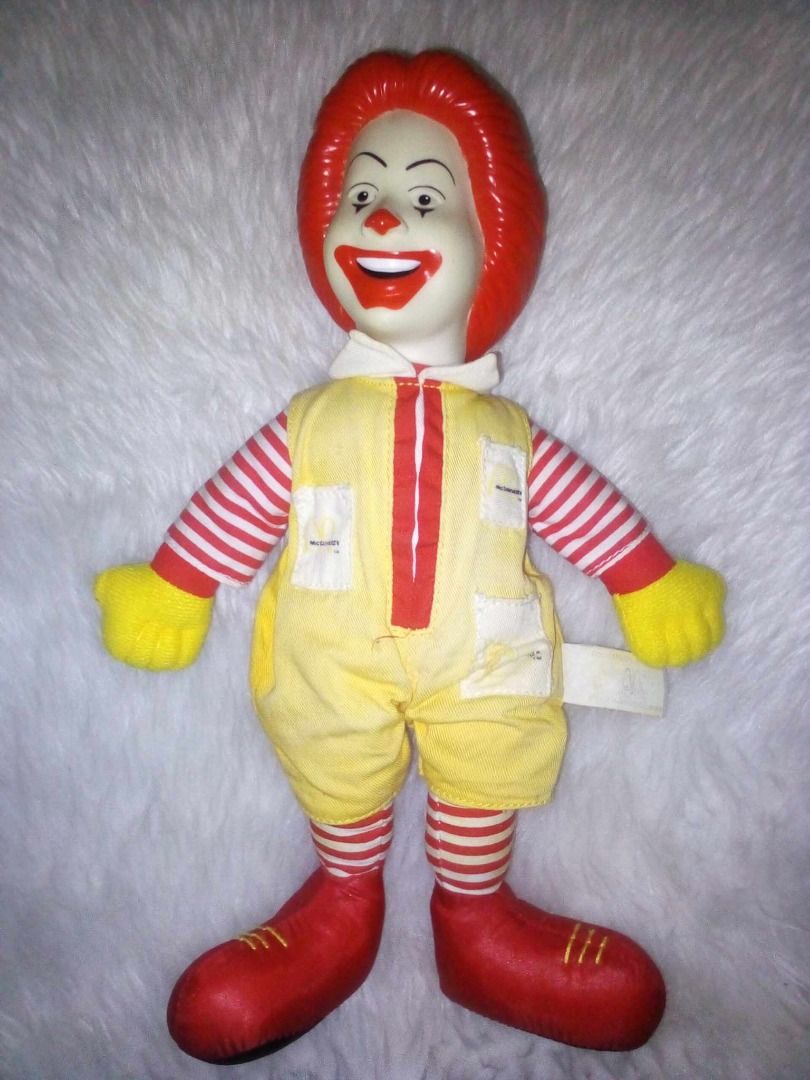 VINTAGE-RONALD MCDONALD DOLL- MCDO STUFFED TOY- 1PC, Hobbies & Toys ...