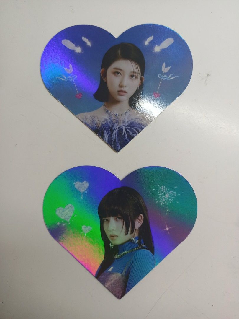 IVE Official Love dive Gauel and Rei heart pc, Hobbies & Toys ...