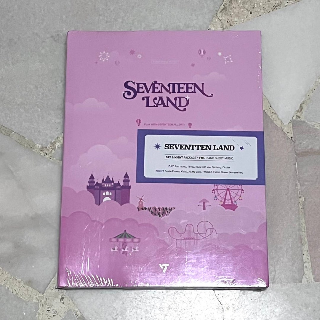 wts sealed svt seventeen land sheet music score set (day & night ver ...