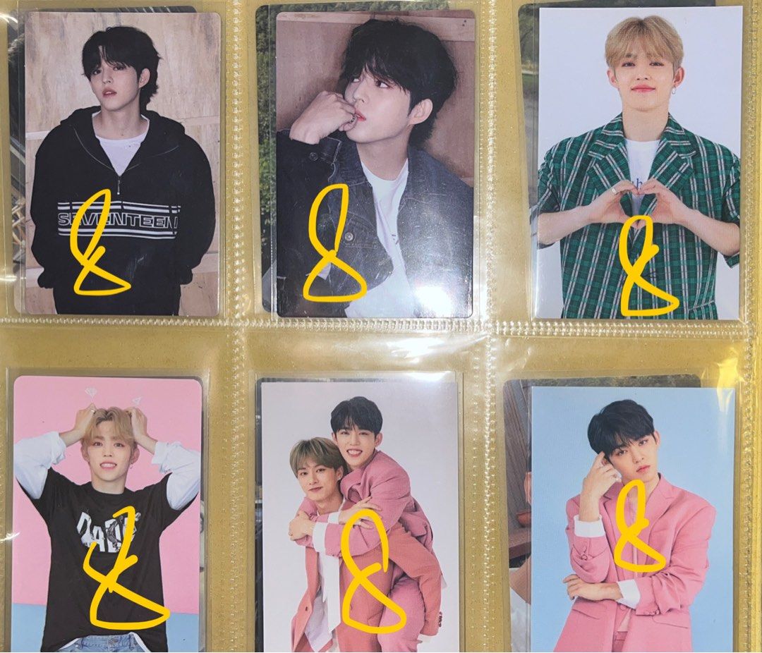 WTS SEVENTEEN SCOUPS JEONGHAN JOSHUA JUN HOSHI WONWOO WOOZI THE8 MINGYU DOKYEOM SEUNGKWAN VERNON ...