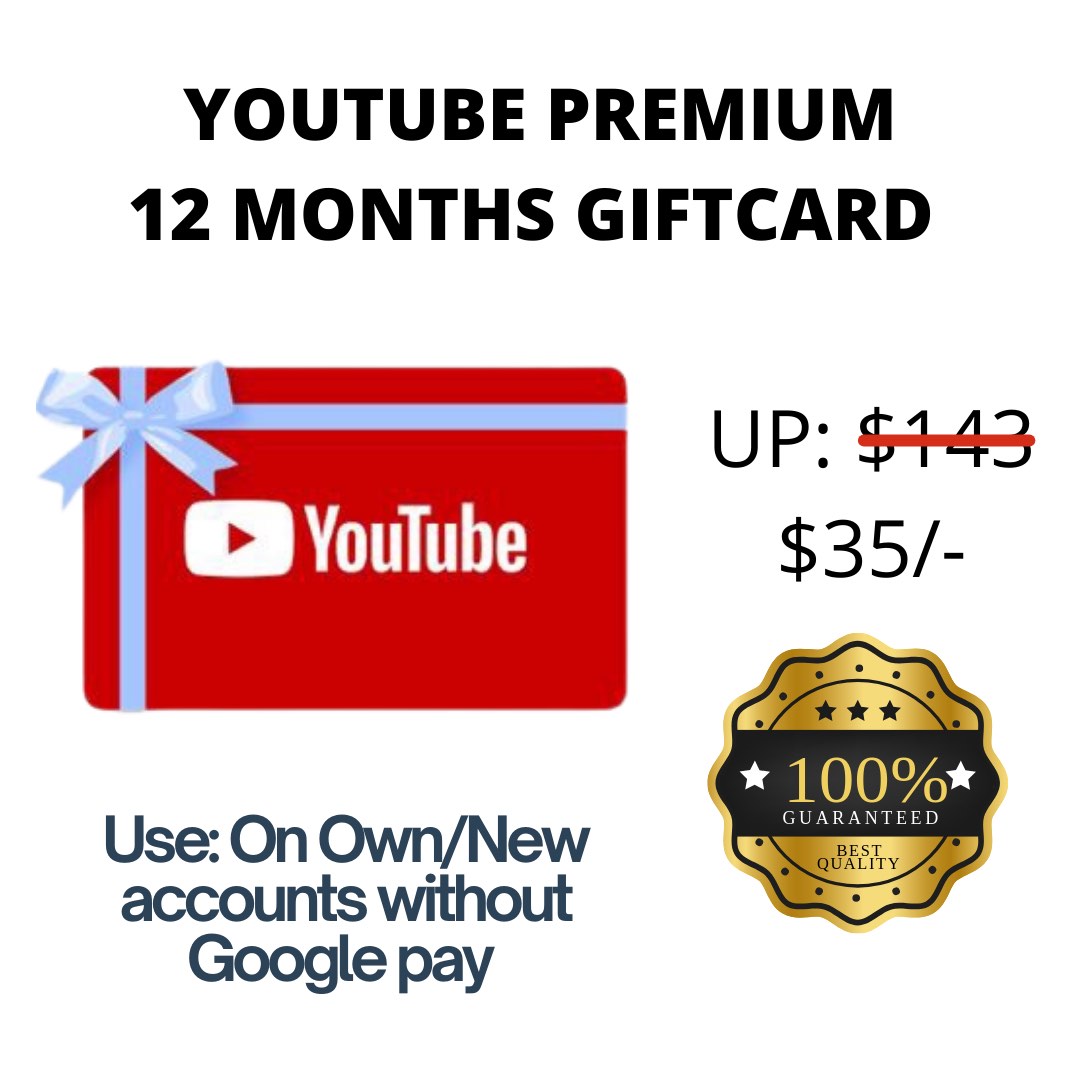 YouTube Premium Gift Card, Video Gaming, Gaming Accessories, Game Gift ...