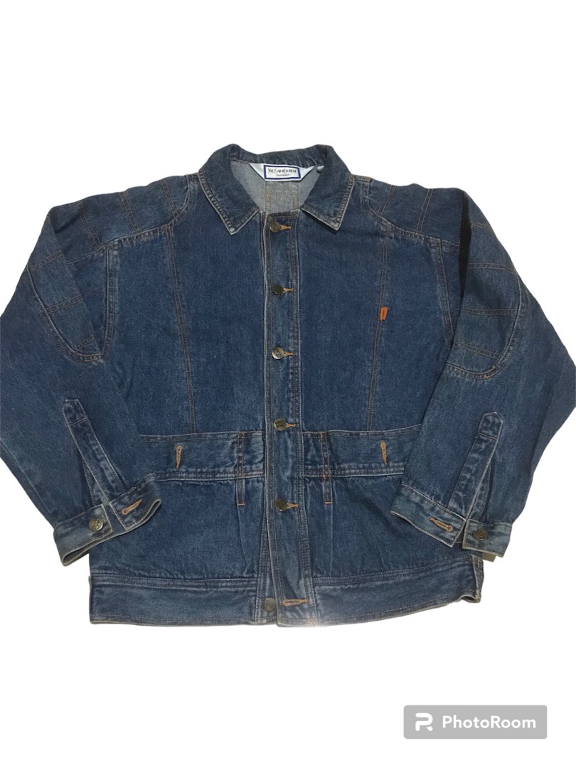 Ysl denim jacket, Men's Fashion, Coats, Jackets and Outerwear on Carousell