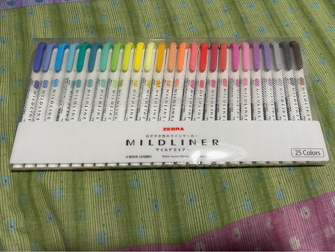Zebra Mildliner 25 Colors, Hobbies & Toys, Stationary & Craft ...