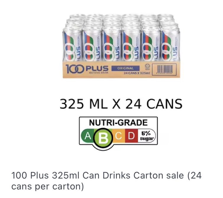 100 PLUS 325ML x 24 CANS, Food & Drinks, Beverages on Carousell