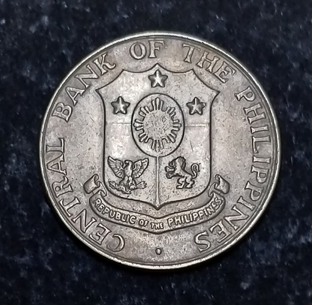 1958 Central Bank of the Philippines English Series 50 centavos old ...