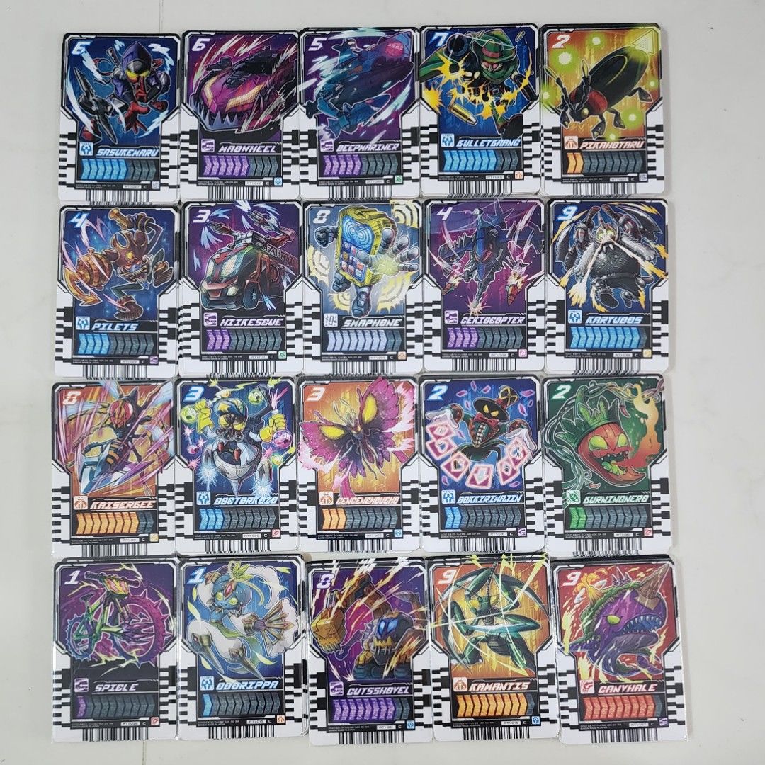 20 pcs Set - [C] Kamen Rider Gotchard Phase 01 common chemy cards, Hobbies & Toys, Toys & Games ...