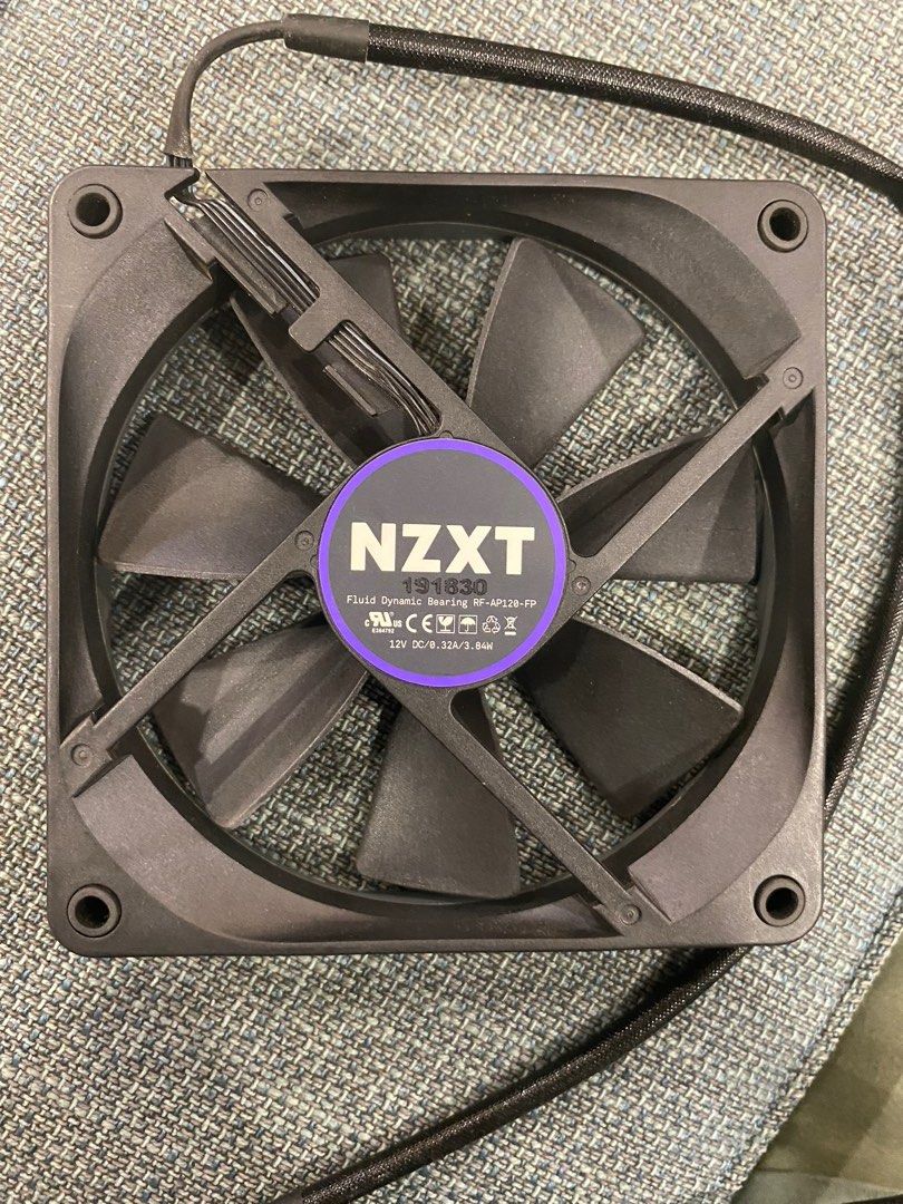 3 X NZXT 120mm (4 pin PWM) High Static Pressure Cooling Fans, Computers ...