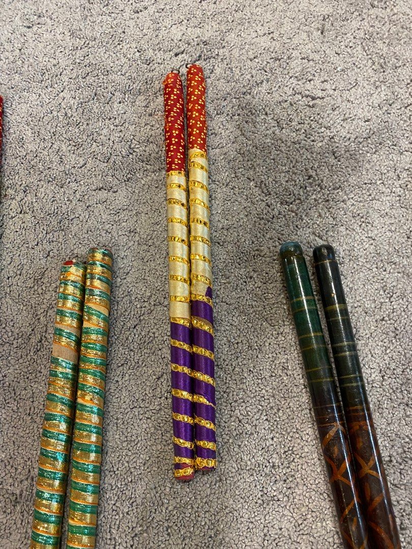 9 sets of Dandiya Sticks, Everything Else on Carousell