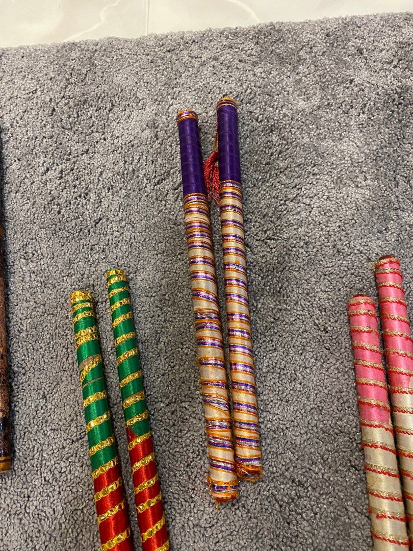 9 sets of Dandiya Sticks, Everything Else on Carousell