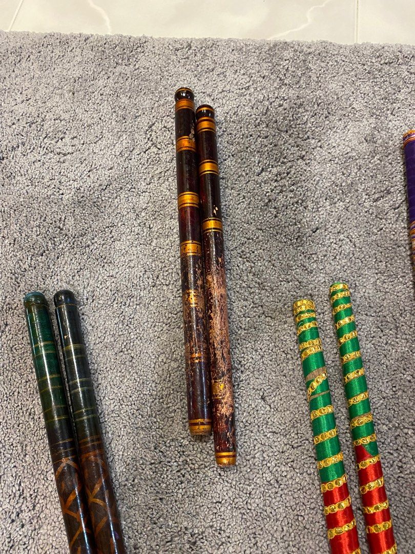 9 sets of Dandiya Sticks, Everything Else on Carousell