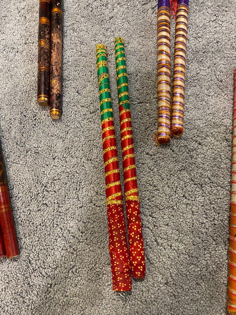 9 sets of Dandiya Sticks, Everything Else on Carousell