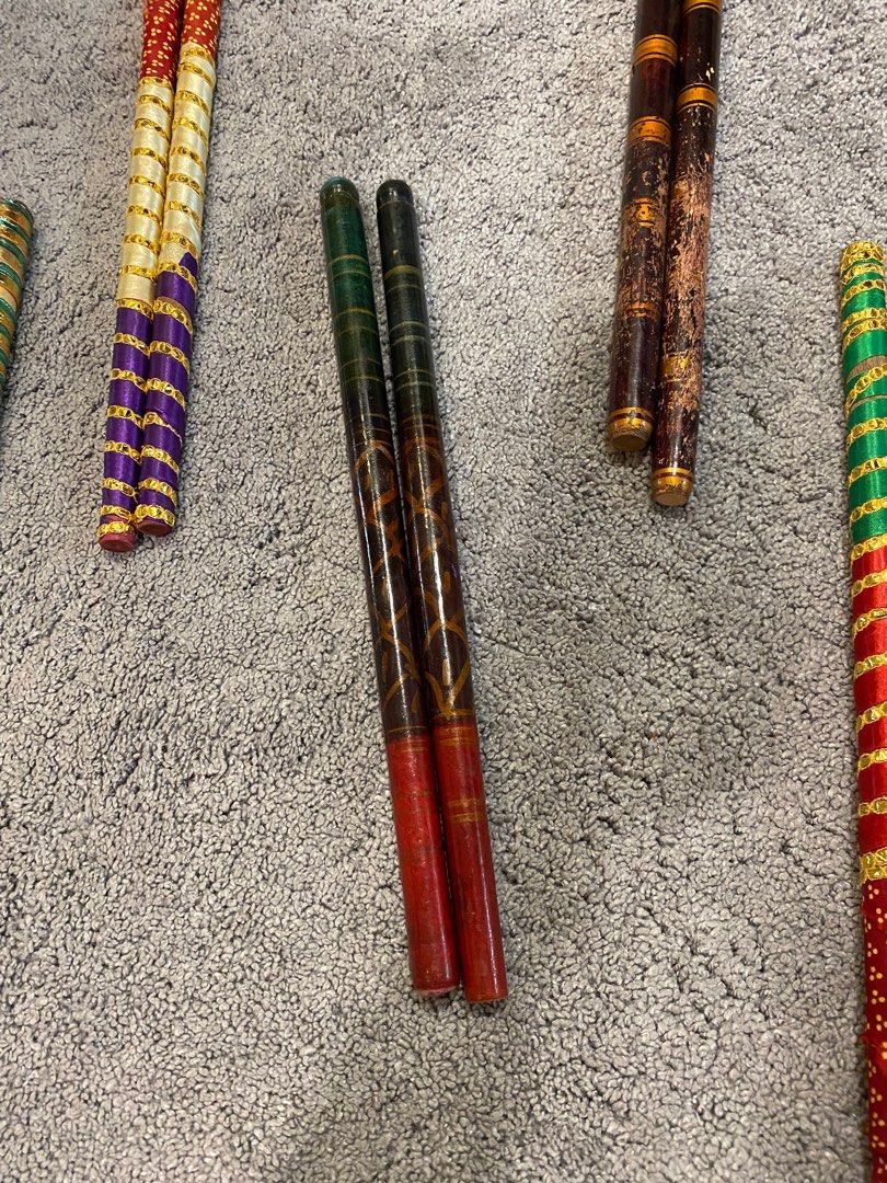 9 sets of Dandiya Sticks, Everything Else on Carousell