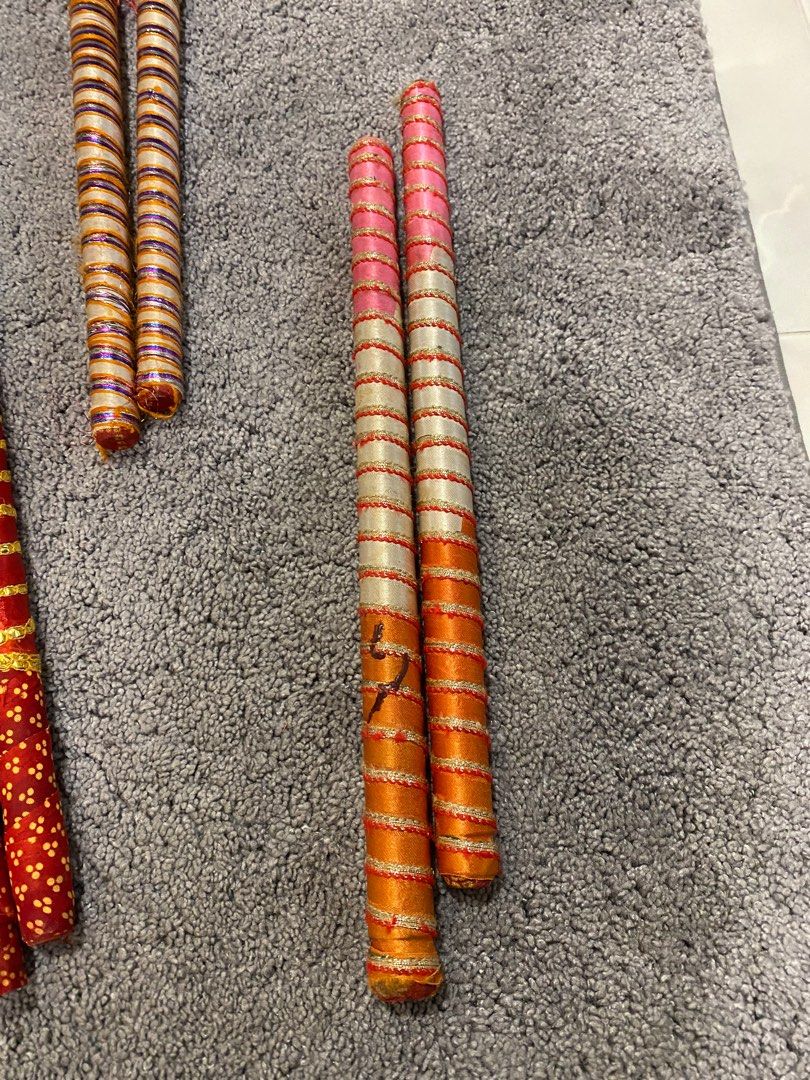 9 sets of Dandiya Sticks, Everything Else on Carousell