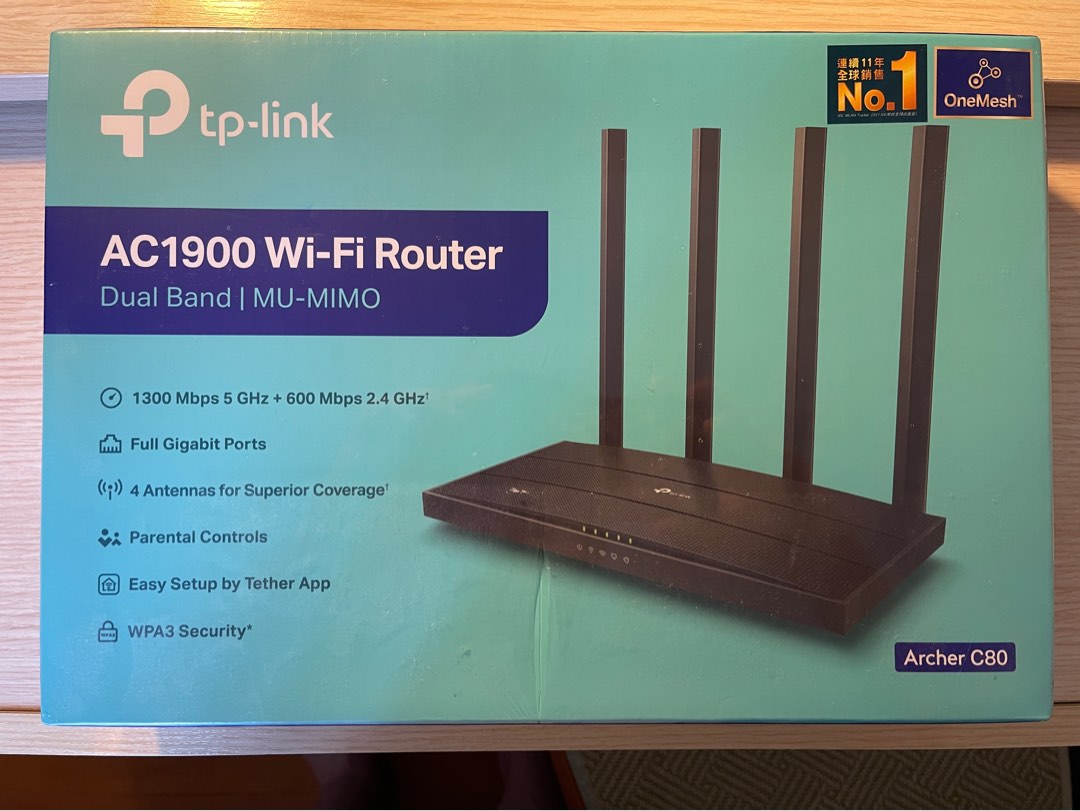 全新 tp-link archer c80 router, 電腦＆科技, 電腦周邊及配件, Wifi及上網相關產品 - Carousell