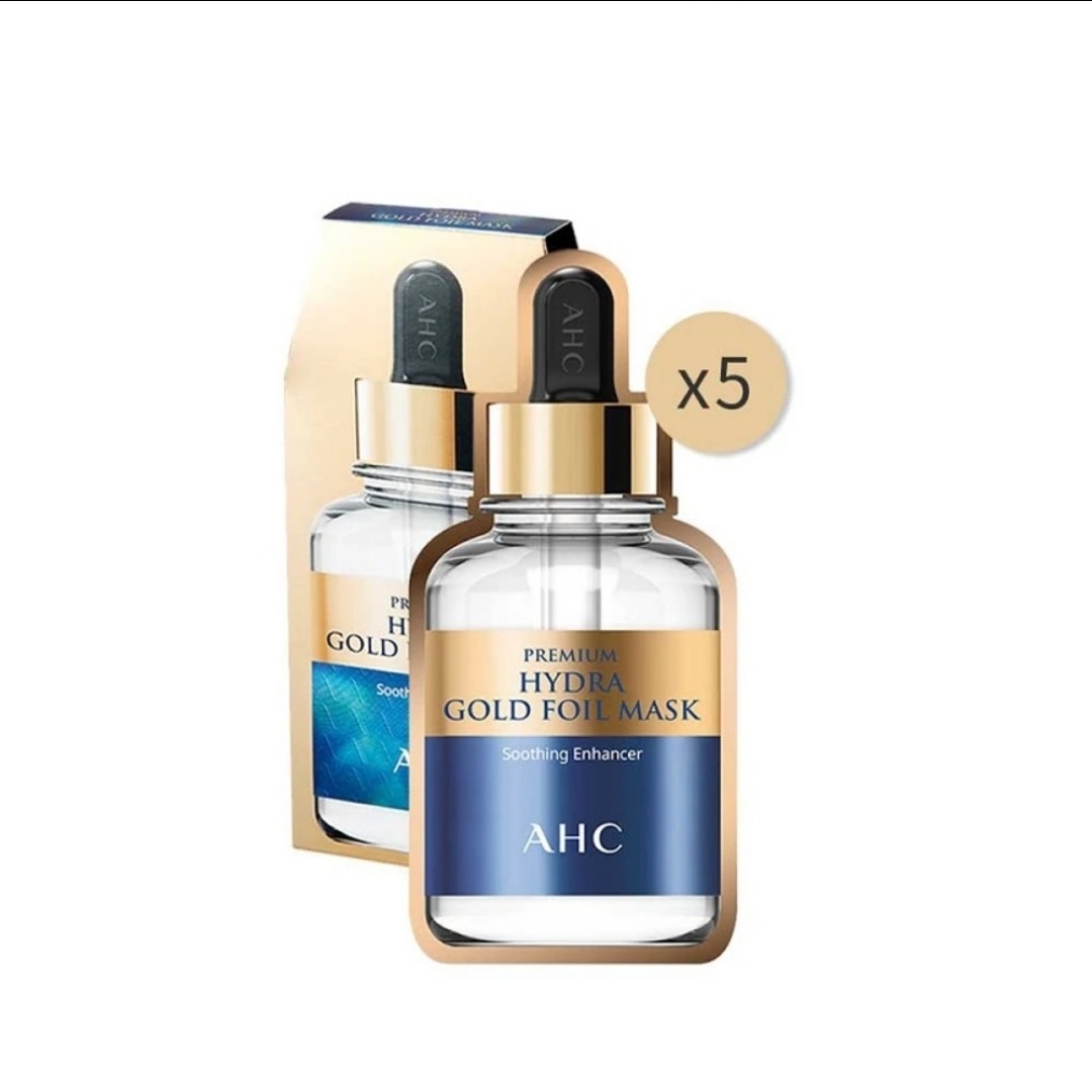 AHC Premium Hydra Gold Foil Mask 25g x 5 piece, Beauty & Personal Care, Face, Face Care on Carousell