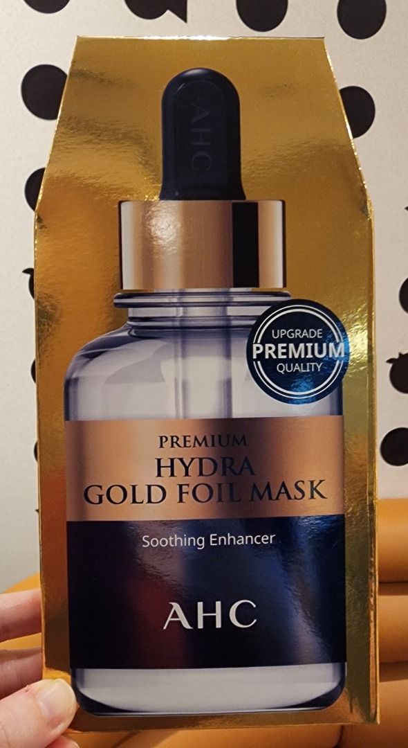 AHC Premium Hydra Gold Foil Mask 25g x 5 piece, Beauty & Personal Care, Face, Face Care on Carousell