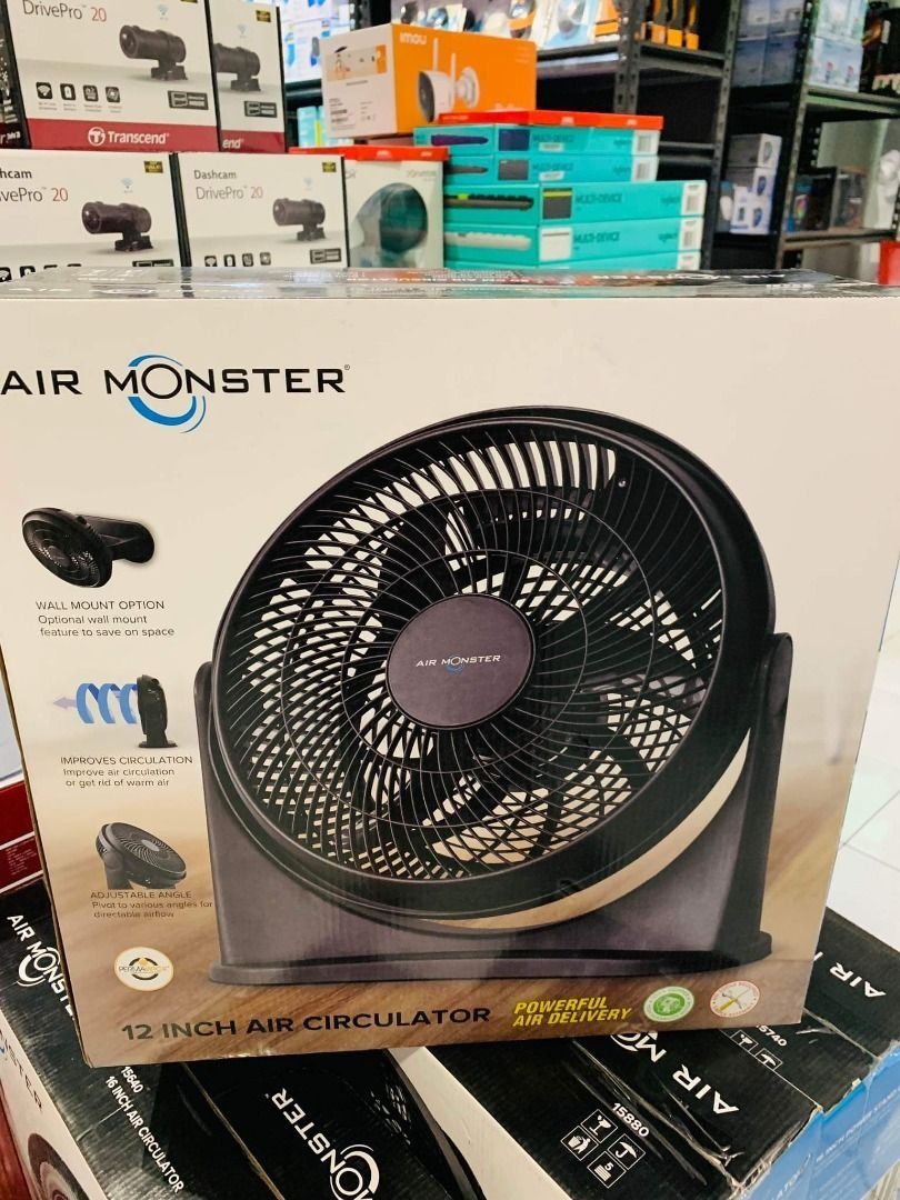 Air Monster 8 Air Circulator Floor Fan, Furniture & Home Living ...
