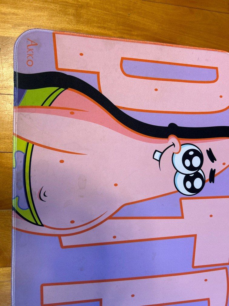 AKKO Patrick star mouse pad (800x300mm), 電腦＆科技, 電腦周邊及配件, 電腦滑鼠及相關產品 ...