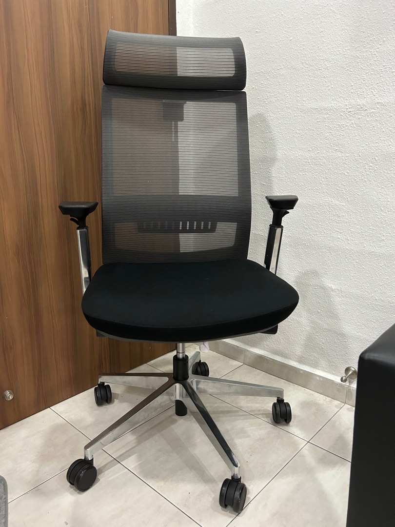Apex Lino Highback Mesh Office Chair, Furniture & Home Living, Furniture, Chairs on Carousell