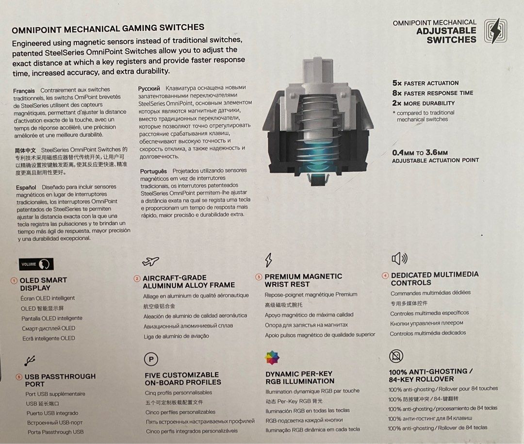 Apex Pro TLK Mechanical Gaming Keyboard, Computers & Tech, Parts ...