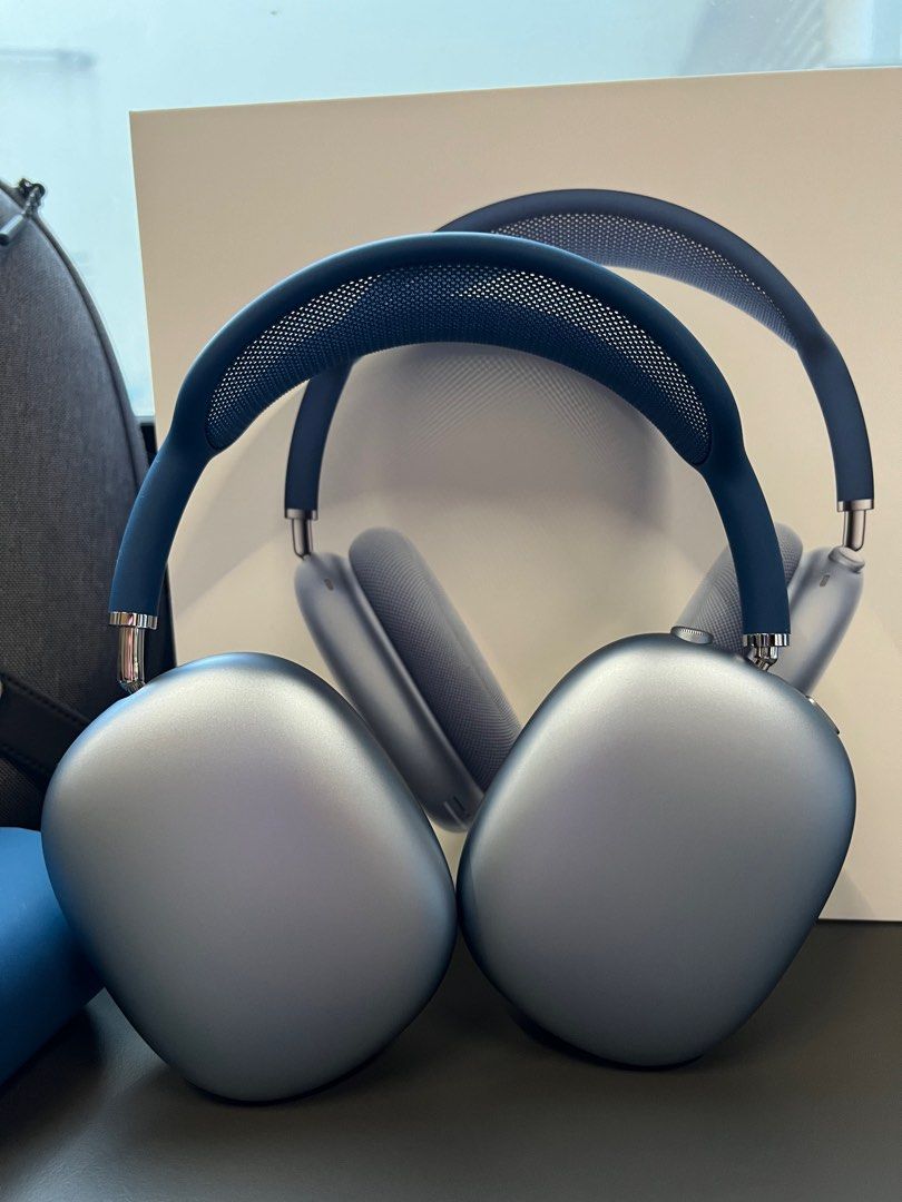 Apple AirPods Max blue authentic, Audio, Headphones & Headsets on Carousell