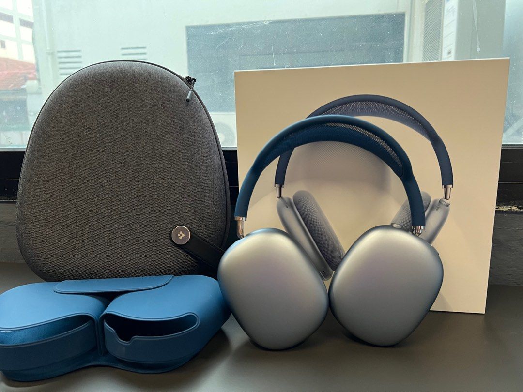 Apple AirPods Max blue authentic, Audio, Headphones & Headsets on Carousell