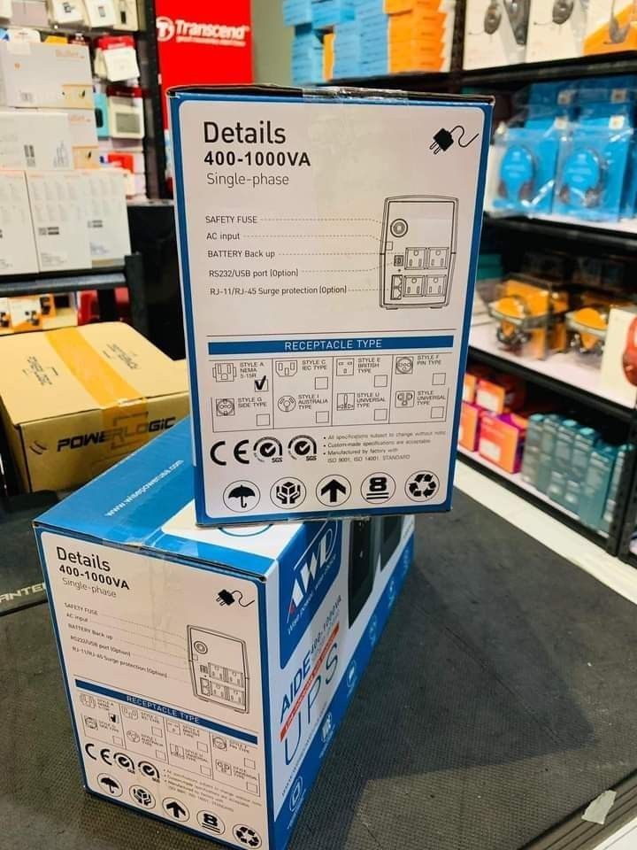 AWP AID1000 1kVA UPS 1000VA600W Computer Server Stand-alone Standby 40 ...